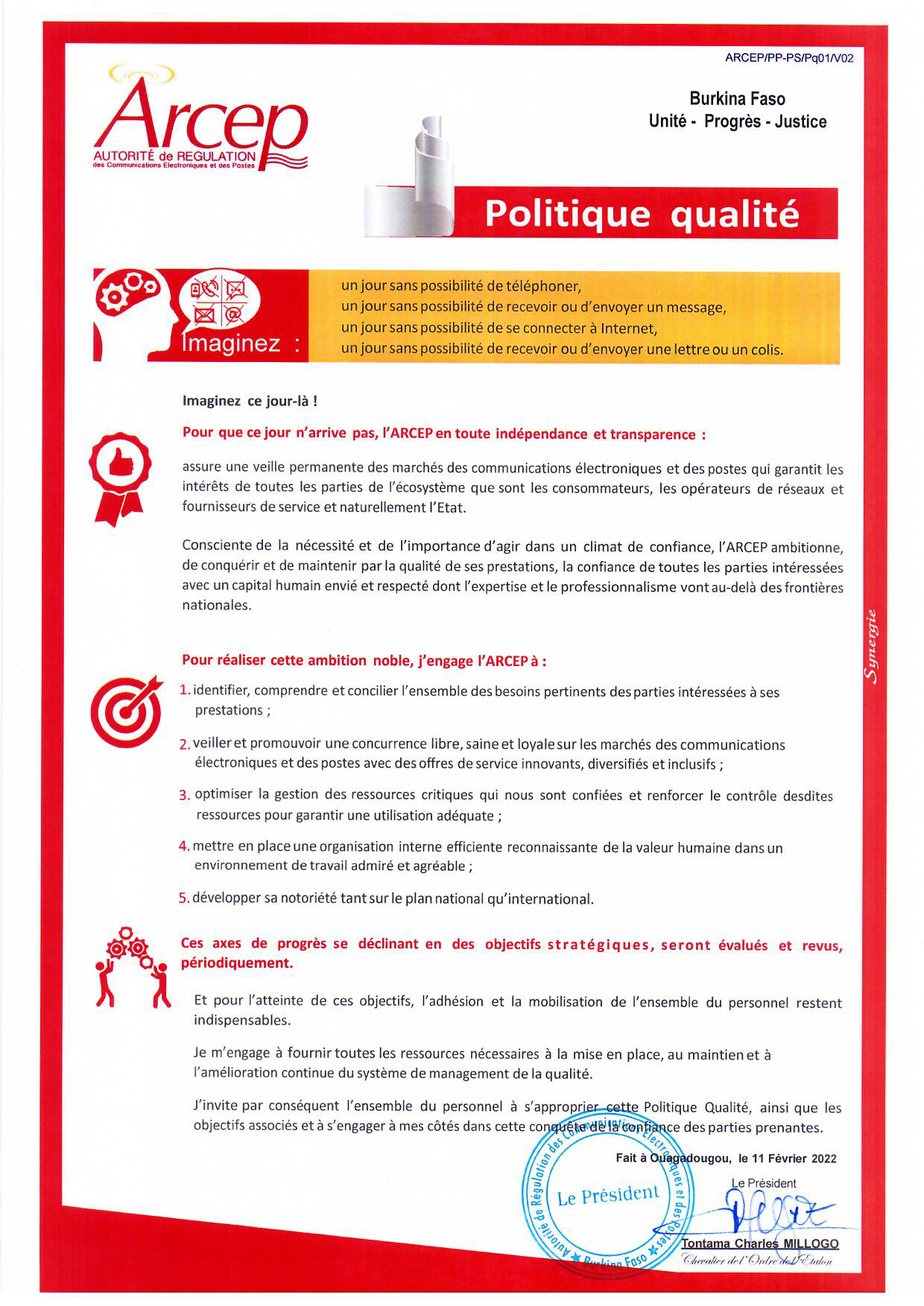 Politique qualité de l’ARCEP - ARCEP